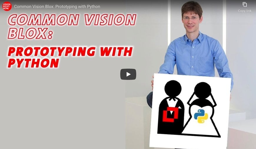 Common Vision Blox: Prototyping with Python | Industry-Asia