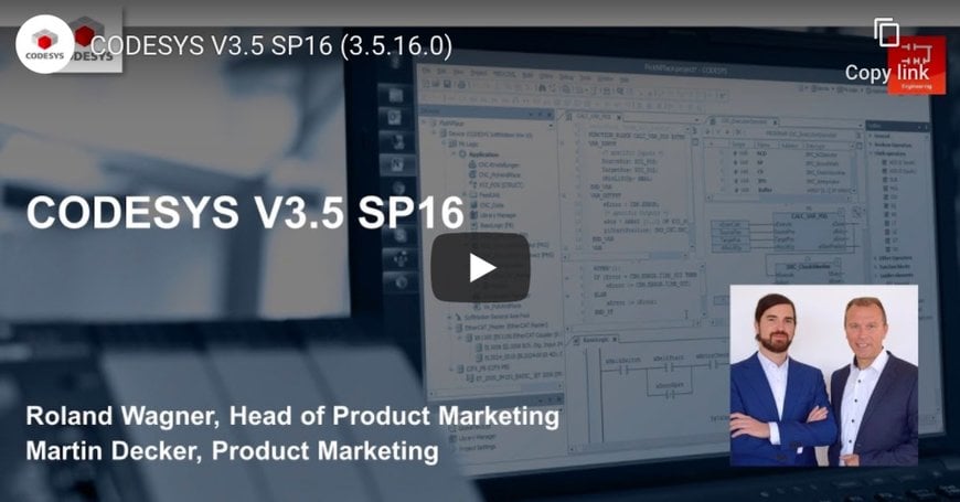 Release Codesys V3.5 SP16 | Automation Deutschland