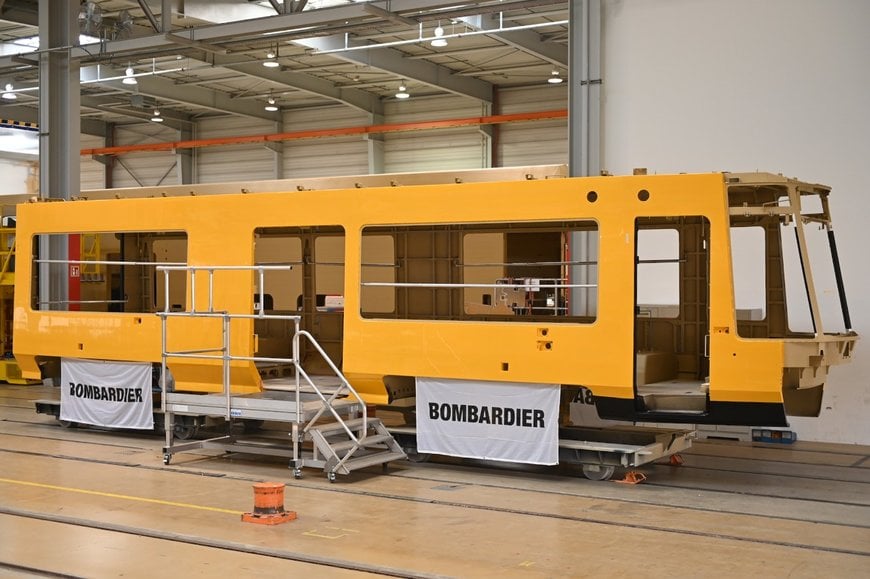 Bombardier completes the first new light rail vehicle frame for ...