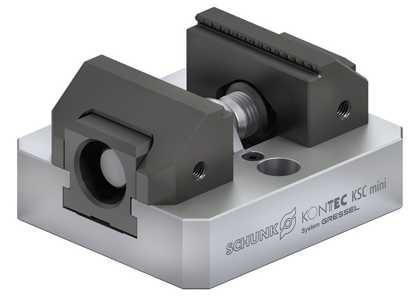 Precise small parts vise with a high clamping force | Metalworking ...
