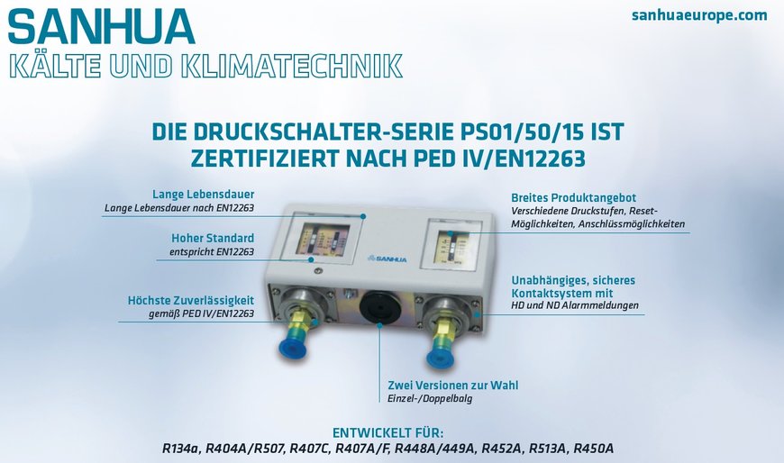 SANHUA PRÄSENTIERT EIN NEUES PRODUKT – DRUCKSCHALTER | Konstruktion und ...