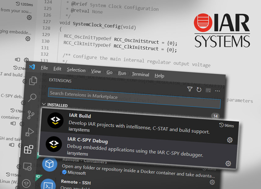 IAR Systems updates IAR Build and IAR C-SPY Debug Extensions for Visual ...
