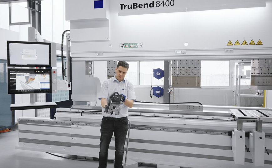 TRUMPF LAUNCHES NEW BENDING MACHINE FOR XXL PARTS | Metalworking ...