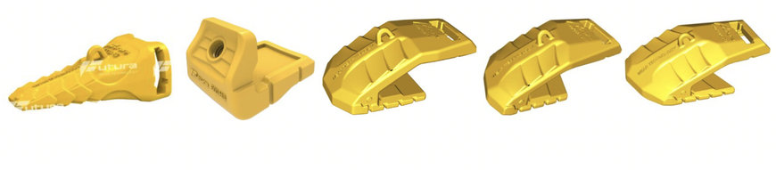 BYG Futura teeth in bucket manufactured by Enstruc | Construction ...