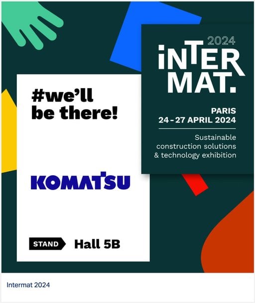 Komatsu auf der Intermat 2024 | Smart Building Deutschland