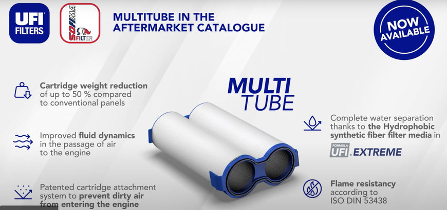 UFI Filters present MULTITUBE - the revolution in engine air filtration ...