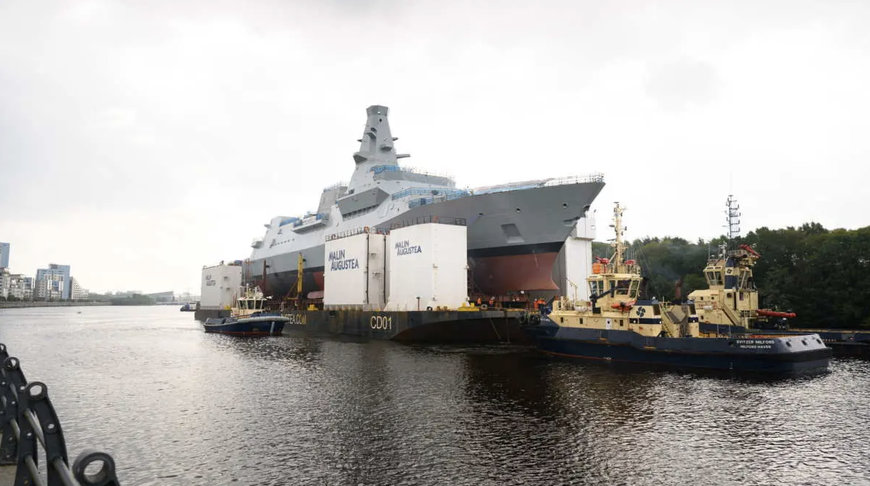 HMS Cardiff to enter water for first time | Aeronautics and Defence ...