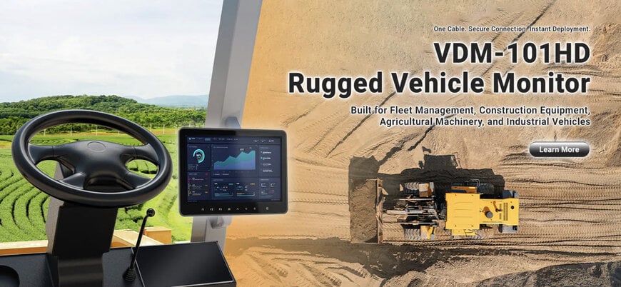 SINTRONES Launches Rugged VDM-101HD Monitor for Vehicle Applications ...
