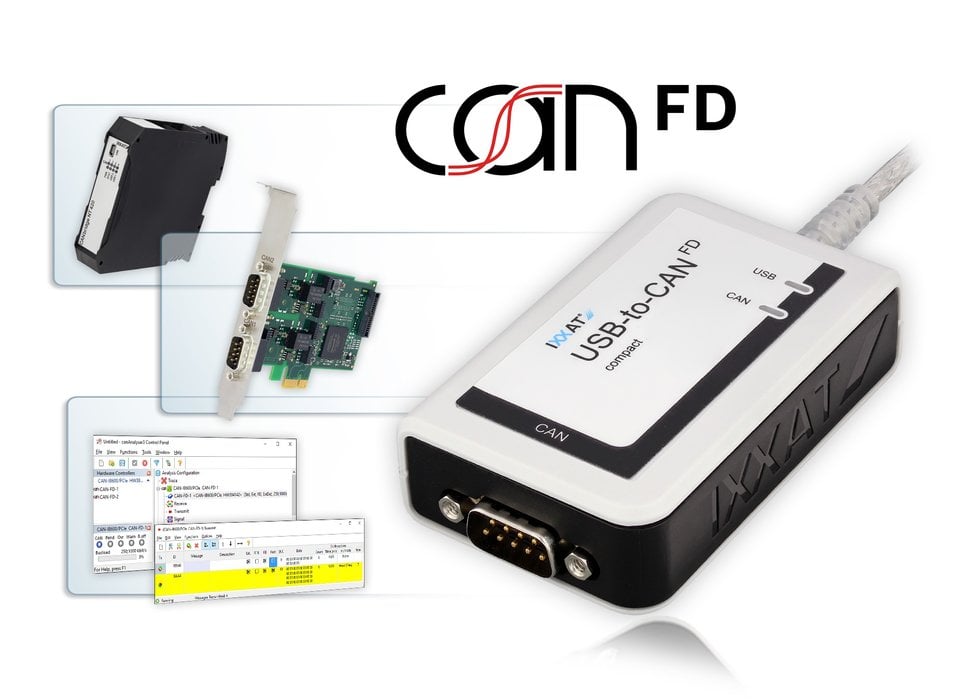 A HMS lança vários novos produtos IXXAT ® para CAN FD | Engenharia Brasil