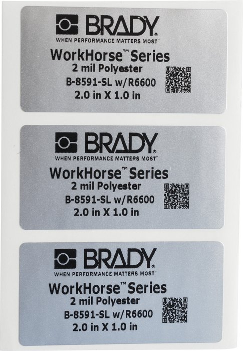 The toughest outdoor identification label in silver | Industry-Asia